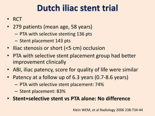 AORTO-ILIAC INTERVENTIONS | PPTX