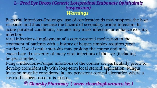 L–Pred Eye Drops (Generic Loteprednol Etabonate Ophthalmic Suspension ...