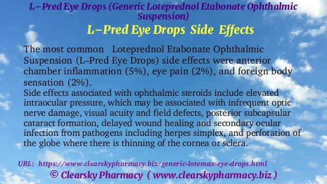 L–Pred Eye Drops (Generic Loteprednol Etabonate Ophthalmic Suspension ...
