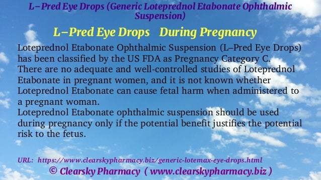 L–Pred Eye Drops (Generic Loteprednol Etabonate Ophthalmic Suspension ...
