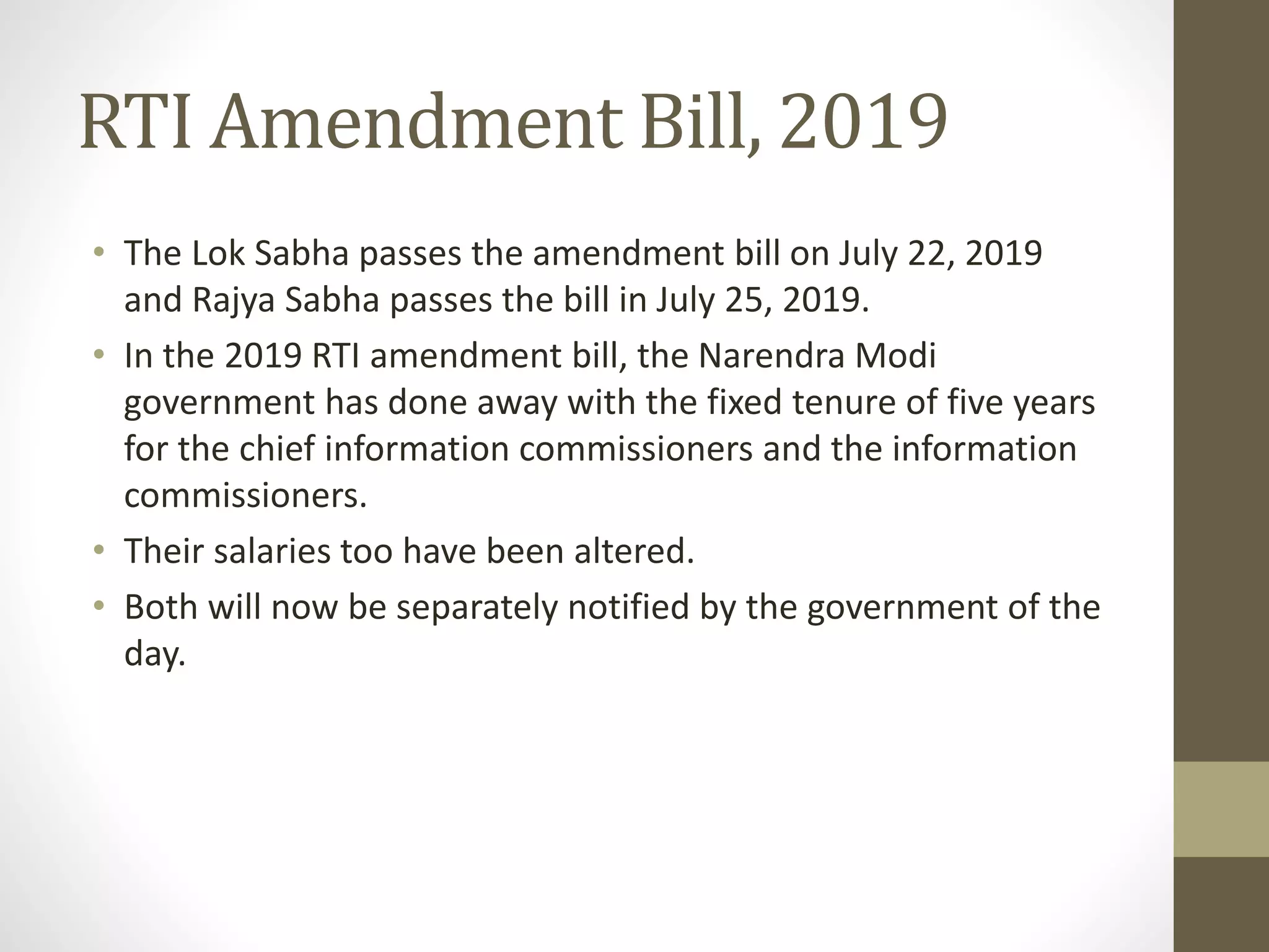 Right to Information Act(RTI) | PPTX