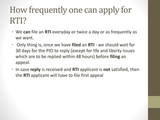 Right to Information Act(RTI) | PPTX