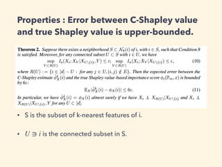 [Paper reading] L-SHAPLEY AND C-SHAPLEY: EFFICIENT MODEL INTERPRETATION ...