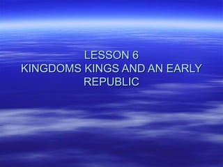kingdom kings class VI | PPT