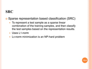 L0 norm sparse representation based on modified genetic algorithm | PPT