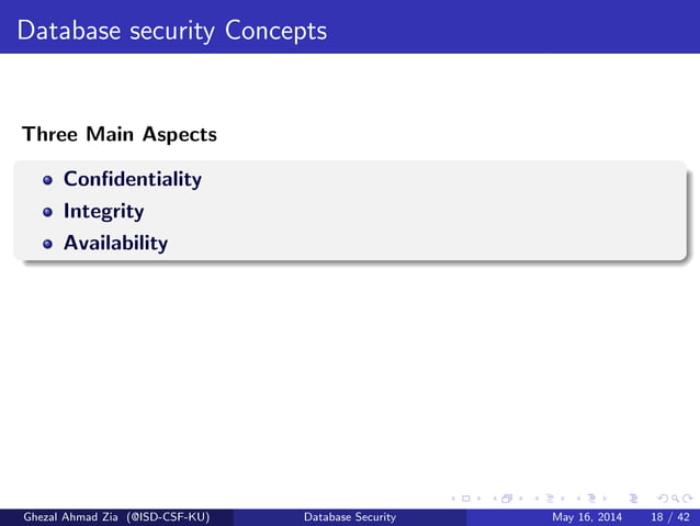 Database Security | PPT