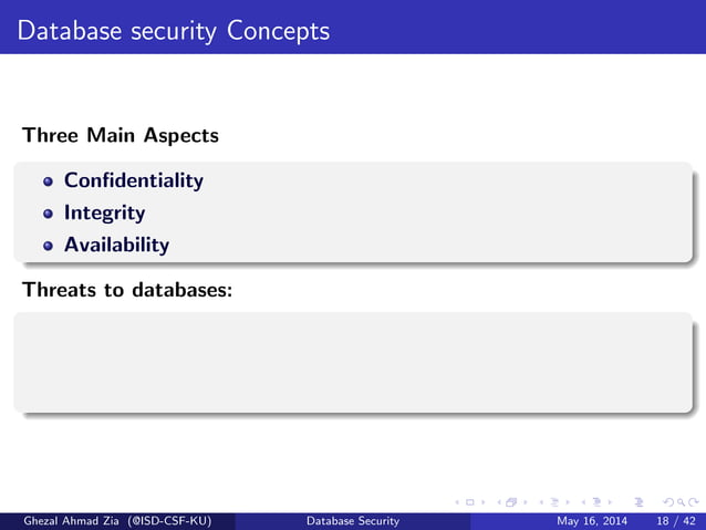 Database Security | PPT