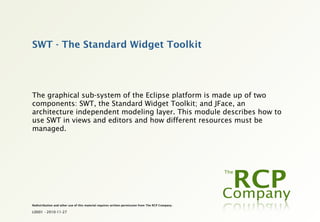 L0018 - SWT - The Standard Widget Toolkit | KEY