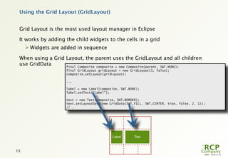 L0018 - SWT - The Standard Widget Toolkit | PPT