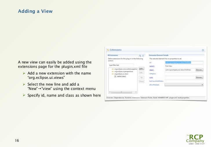 L0020 - The Basic RCP Application