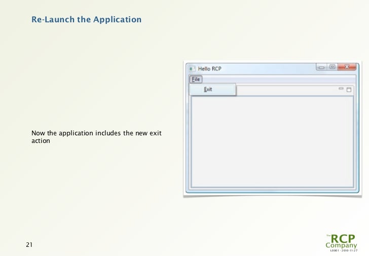 L0020 The Basic Rcp Application