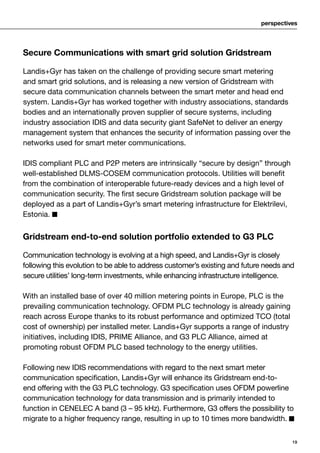 perspectives:02 - Landis+Gyr & Toshiba joining forces for smarter ...