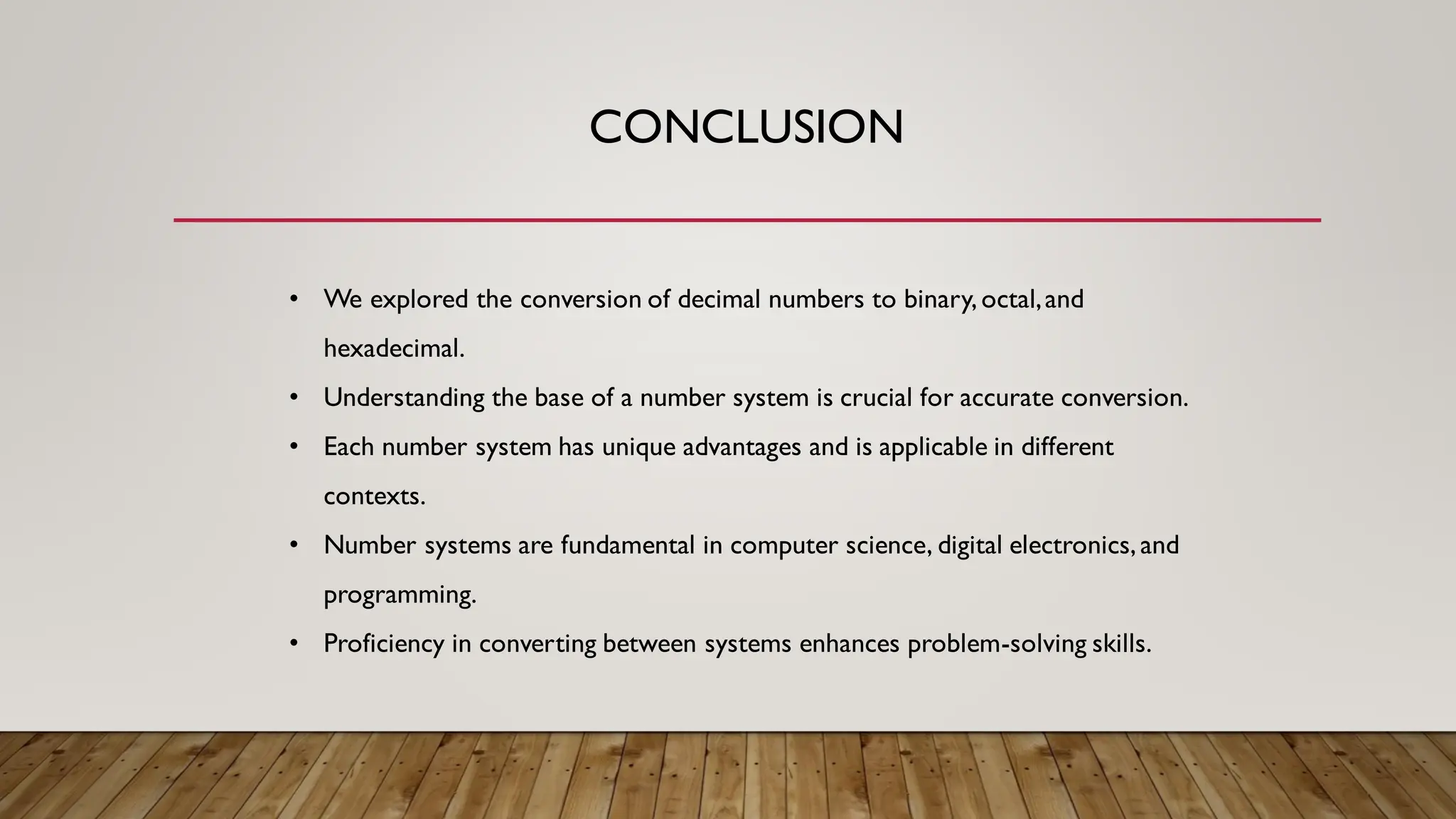 CONVERSION OF DECIMAL NUMBER TO BINARY, OCTAL AND HEXADECIMAL NUMBER | PDF