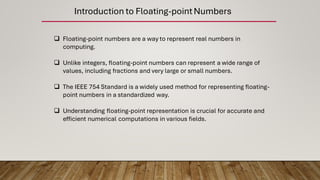 IEEE 754 FLOATING-POINT FORMAT AND ITS APPLICATION | PDF