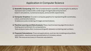 IEEE 754 FLOATING-POINT FORMAT AND ITS APPLICATION | PDF