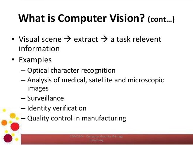 COM2304: Introduction to Computer Vision & Image Processing