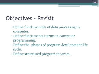COM1407: Structured Program Development | PPTX