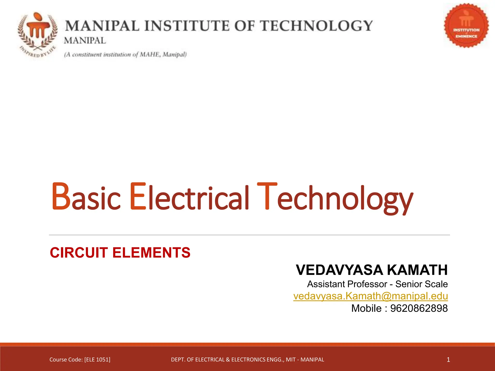 Basic Electric Theory - Circuit Elements.pptx