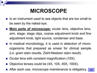 Medical Microbiology Laboratory (introduction & terminology) | PDF