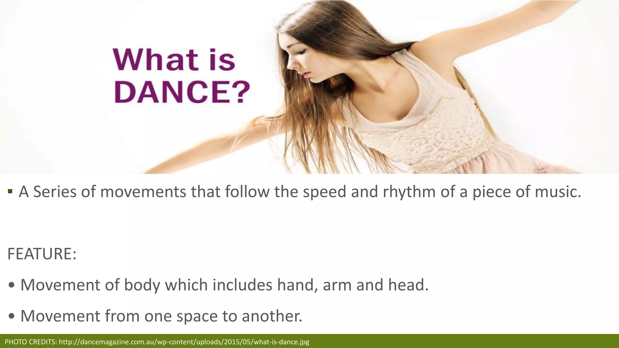 PHYSICAL EDUCATION 12 - Nature of Dance | PPTX