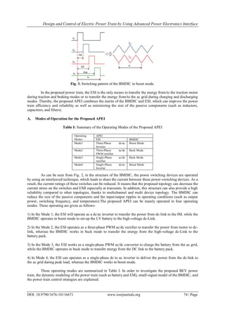 Design and Control of Electric Power Train by Using Advanced Power ...