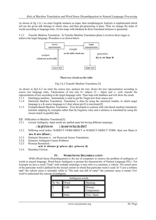 Role of Machine Translation and Word Sense Disambiguation in Natural Language Processing | PDF ...