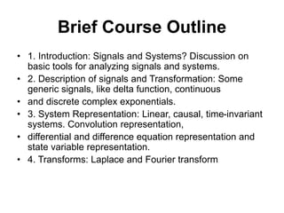 Signals and Systems Lecture 01 Dept. of EE.ppt