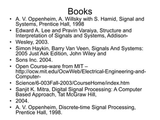 Signals and Systems Lecture 01 Dept. of EE.ppt