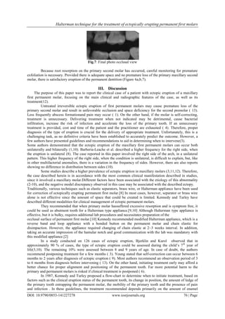 Halterman technique for the treatment of ectopically erupting permanent ...