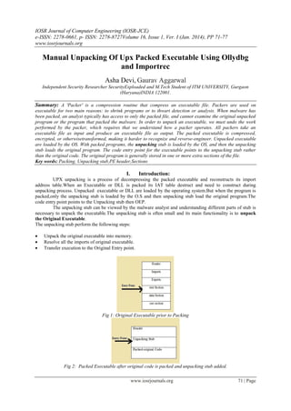Manual Unpacking Of Upx Packed Executable Using Ollydbg and Importrec | PDF