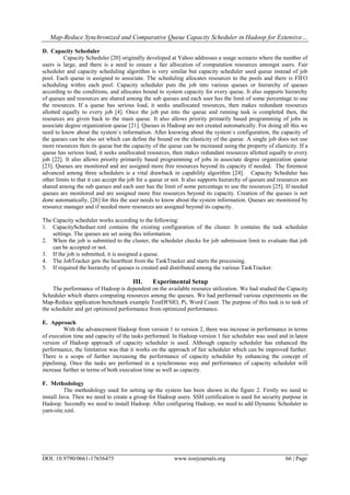 Map-Reduce Synchronized and Comparative Queue Capacity Scheduler in Hadoop for Extensive Data | PDF