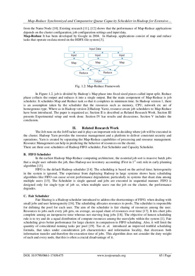 Map-Reduce Synchronized and Comparative Queue Capacity Scheduler in H…