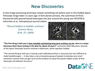 DataONE Education Module 01: Why Data Management? | PPT