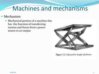 machine and mechanisms | PPTX