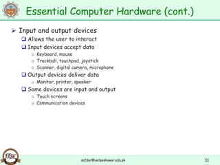presentation on parts of computer | PPT