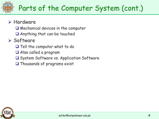 presentation on parts of computer | PPT