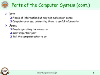 presentation on parts of computer | PPT