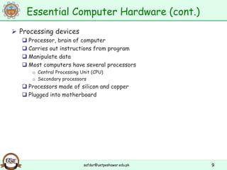 presentation on parts of computer | PPT