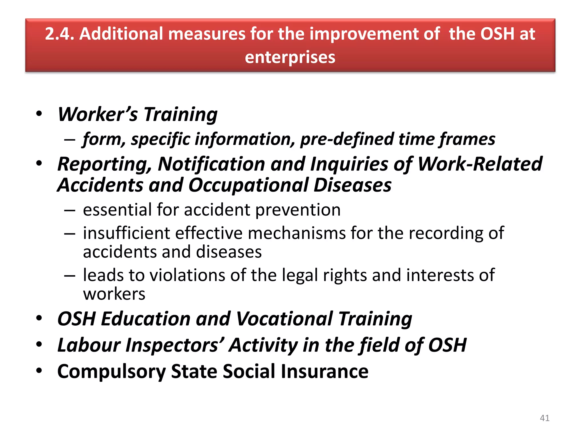 L02-03 Management of Occupational Safety and Health (M-OSH) | PPT