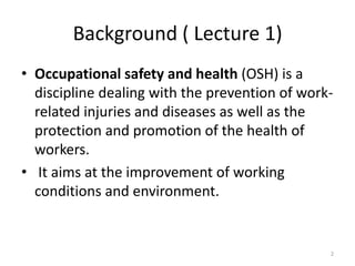 L02-03 Management of Occupational Safety and Health (M-OSH) | PDF