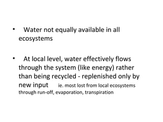 L02 Ecosystems Function | PPT | Geography | Science
