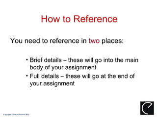 Harvard referencing system | PPT