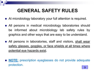 Medical Microbiology Laboratory (occupational safety) | PDF