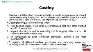 L02-Sample preparation techniques.pdf | Jewelry Making | Arts and Crafts