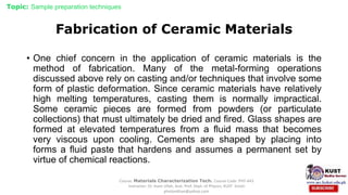 L02-Sample preparation techniques.pdf | Jewelry Making | Arts and Crafts