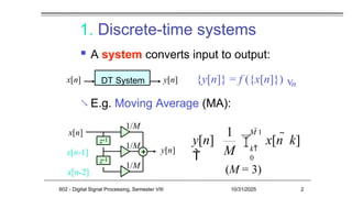 Time domain representation of signals and systems | PPTX