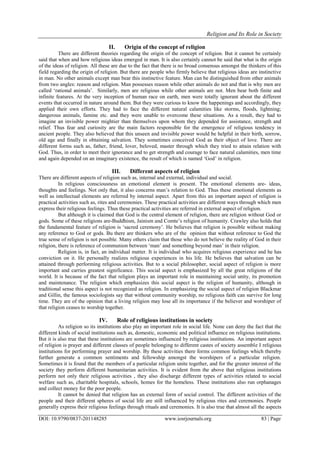 Religion and Its Role in Society | PDF