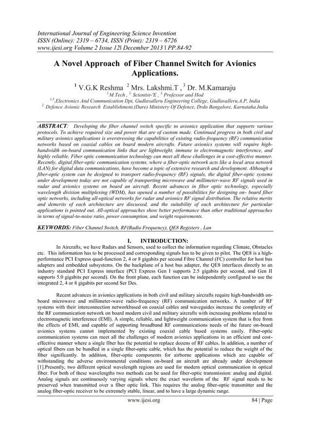 International Journal of Engineering and Science Invention (IJESI) | PDF