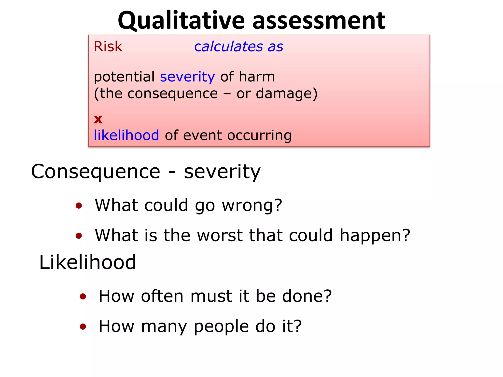 Lecture 02. OSH Risk Assessment | PDF