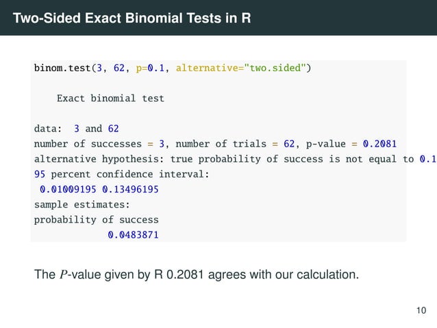 An introduction to small samples binomial inference | PDF